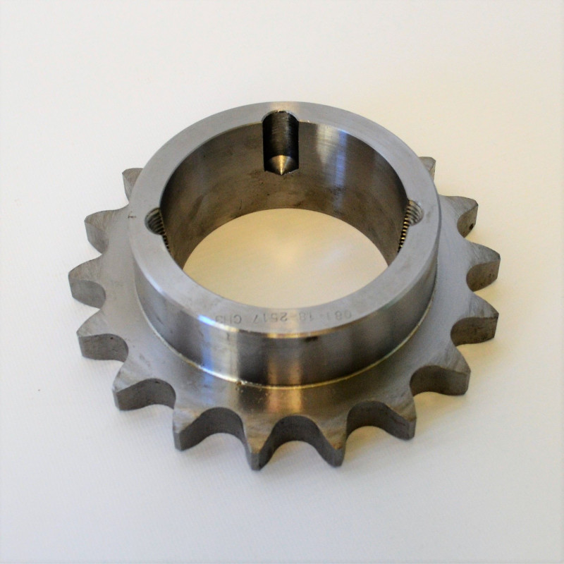 Pignon simple 45 dents – 16B1 au pas de 25.4mm – Moyeu amovible 3020